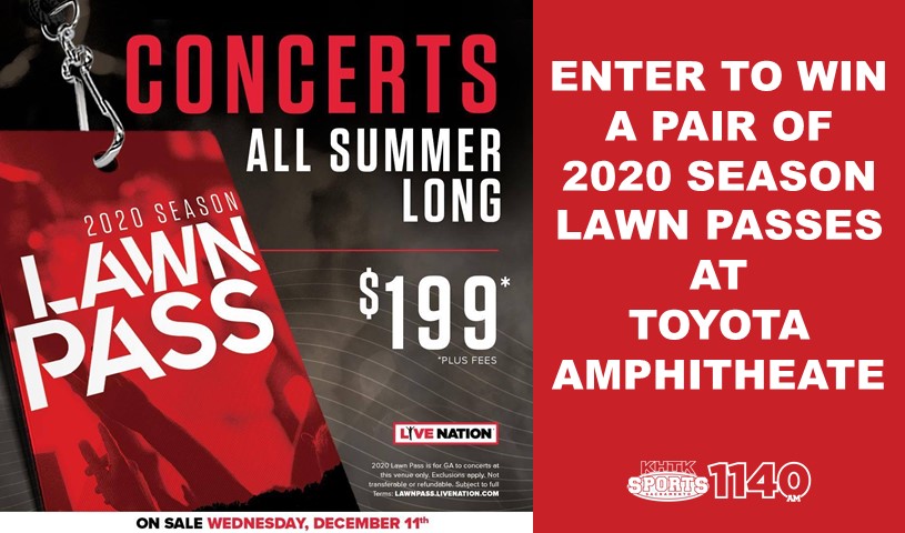Win A Pair Of 2020 Season Lawn Passes At Toyota Amphitheatre!